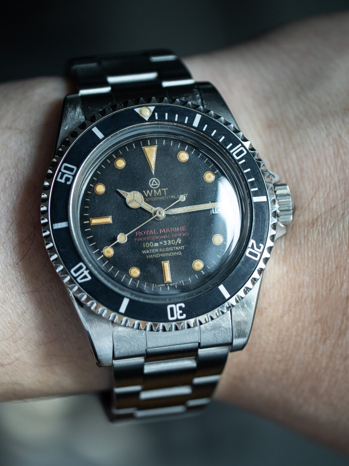 Royal Marine – Black dial / Heavy Aged Edition - WMTWatch
